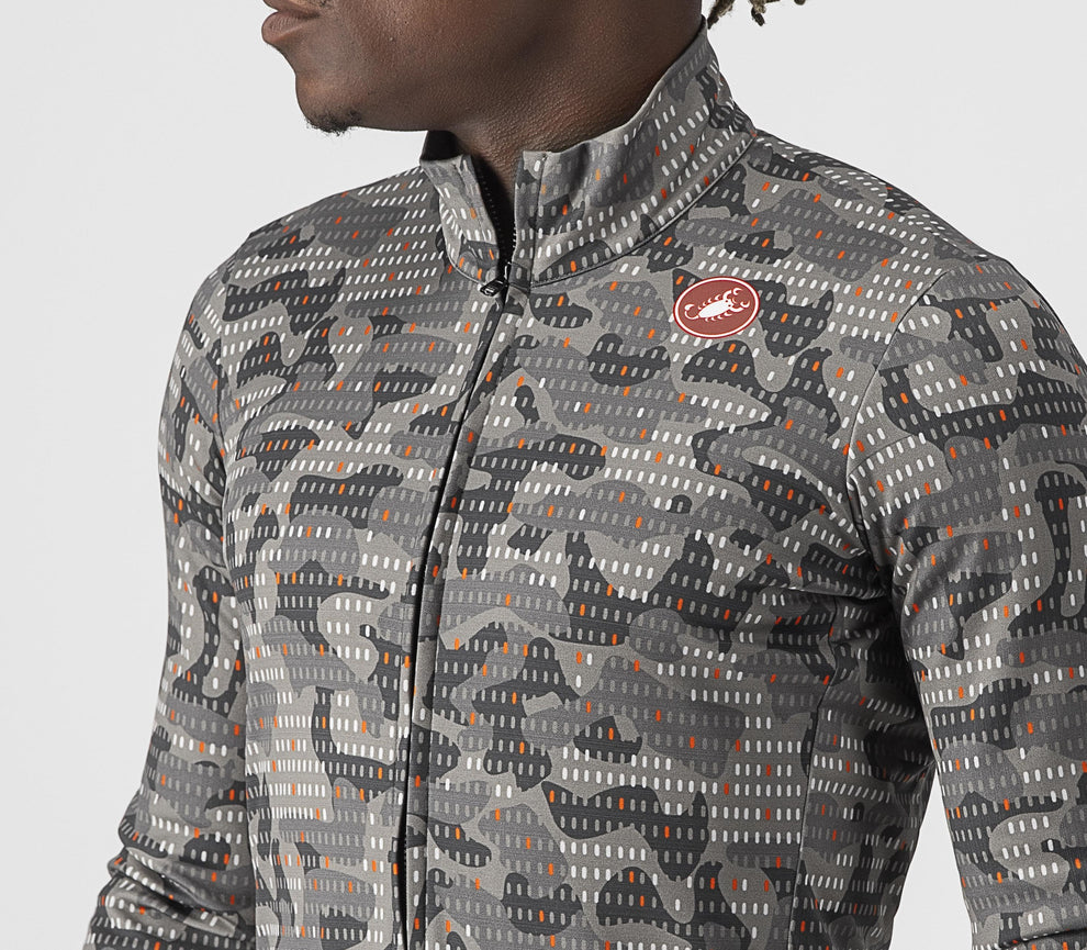 CASTELLI Unlimited Thermal Men's Jersey - Nickel Gray / Dark Gray ...